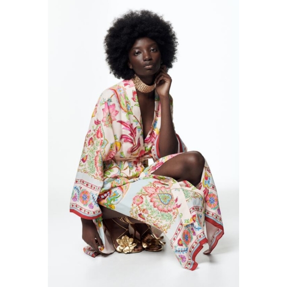 Zara | Kimonos & Yukatas | Zara Floral Print Kimono | Poshmark
